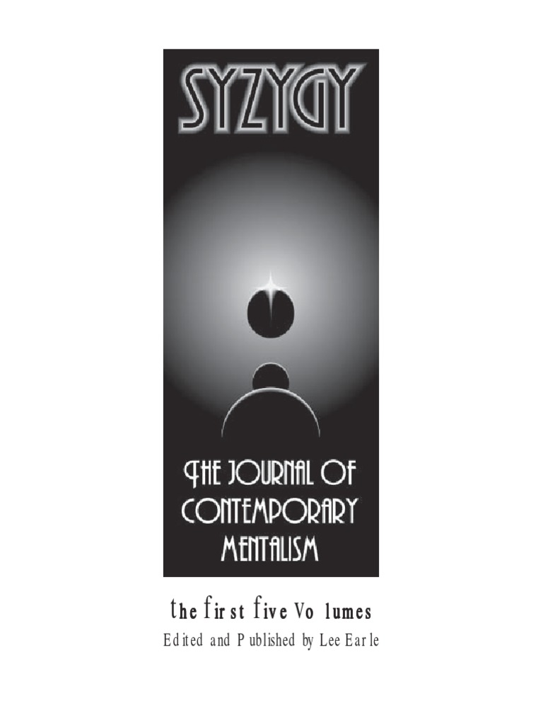 Lee Earle - Syzygy - The First Five Volumes | PDF | Spoon | Envelope