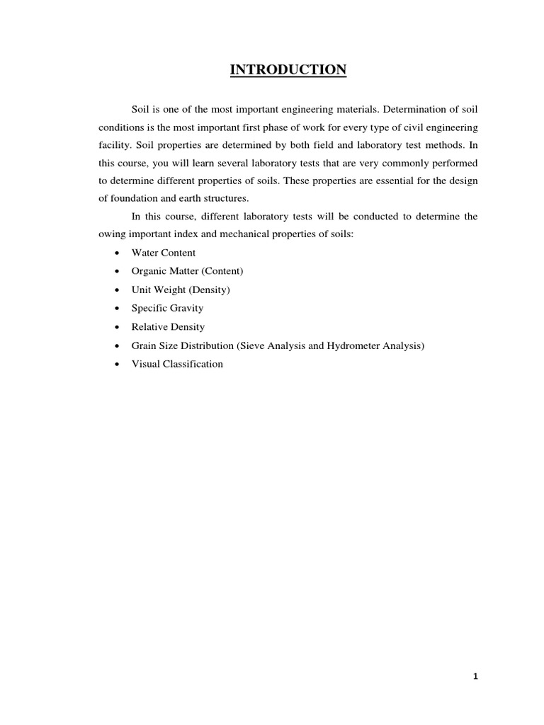 Project On Soil Testing | PDF | Sand | Soil