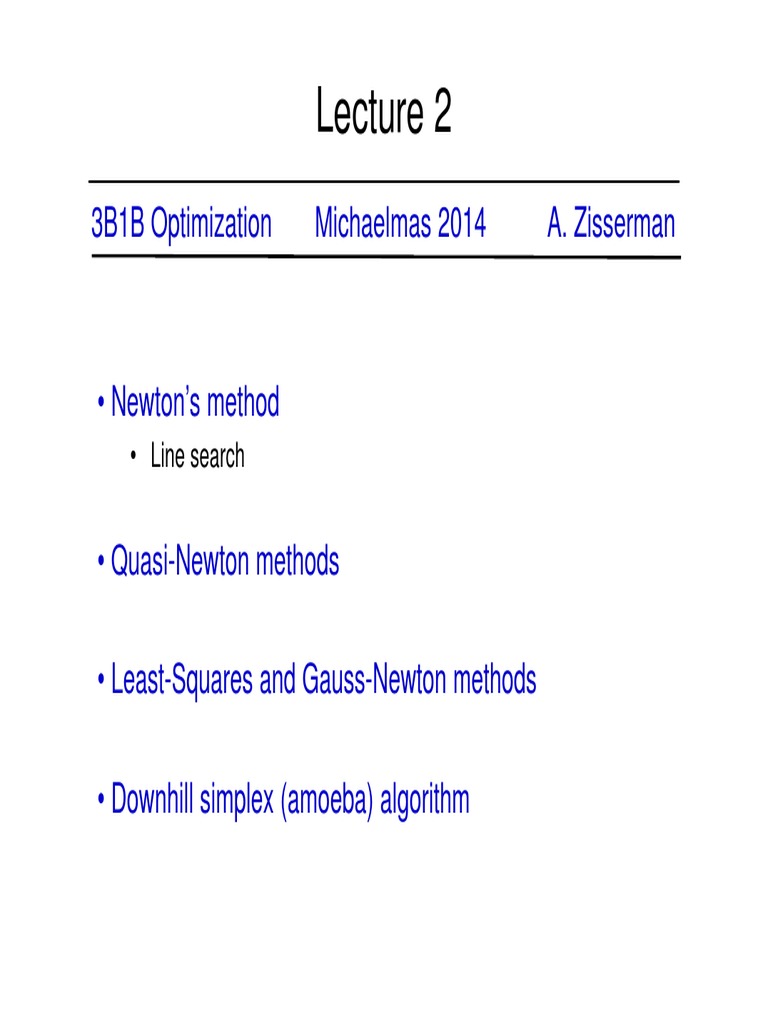 Newton Gauss Method | PDF | Least Squares | Mathematical Optimization
