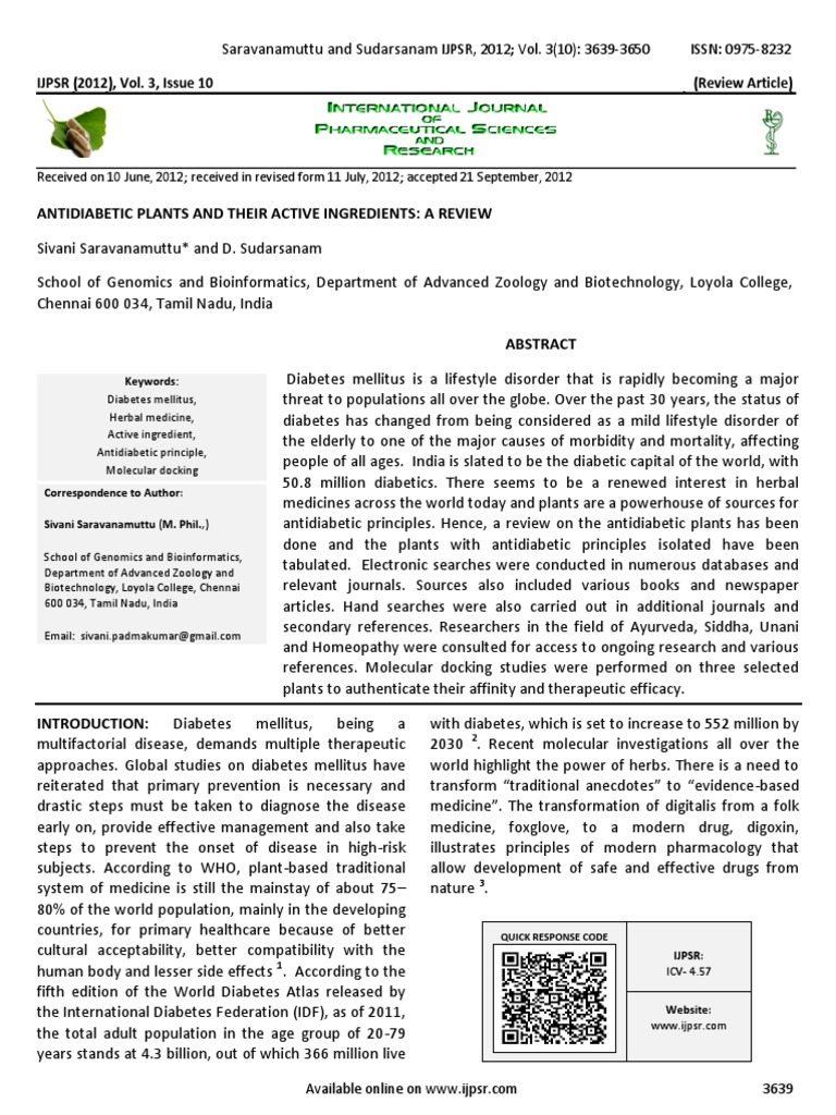 13 Vol. 3, Issue 10, October 2012, IJPSR-664, Paper 13 | PDF | Docking ...