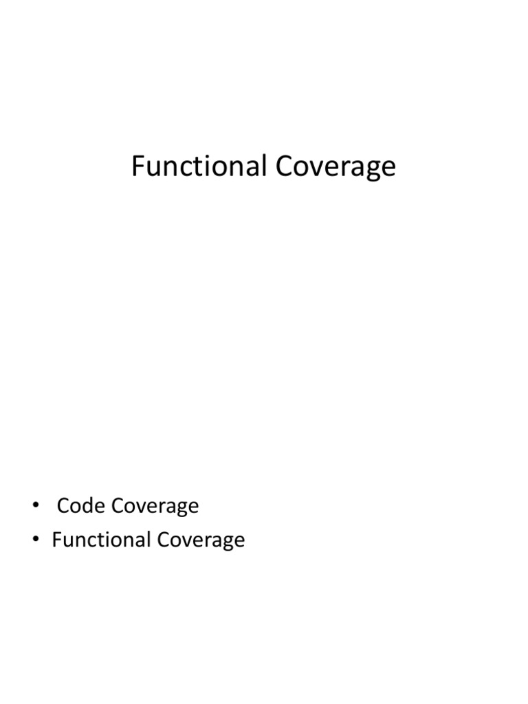 Functional Coverage | PDF | Method (Computer Programming) | Data Type