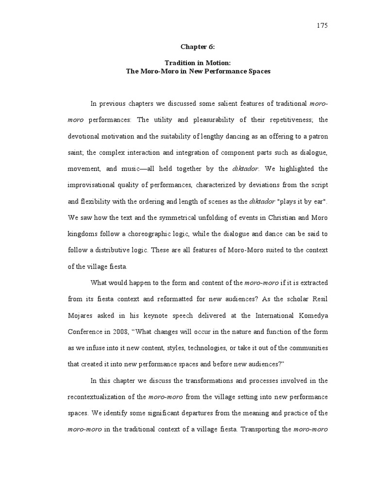 The Moro Moro | Philippines | Theatre