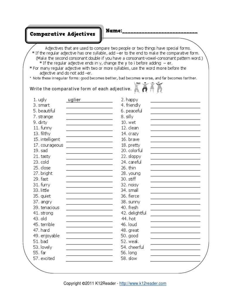 Comparative Adjectives | PDF | Adjective | Phonetics