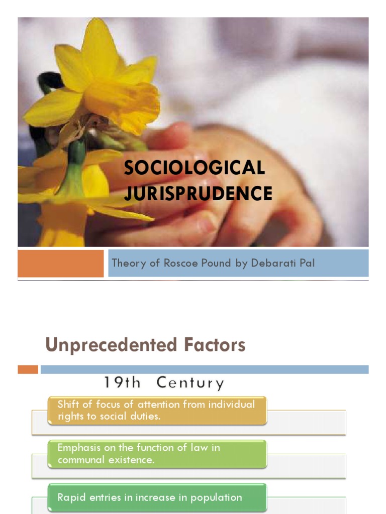 Sociological Jurisprudence: Theory of Roscoe Pound by Debarati Pal ...