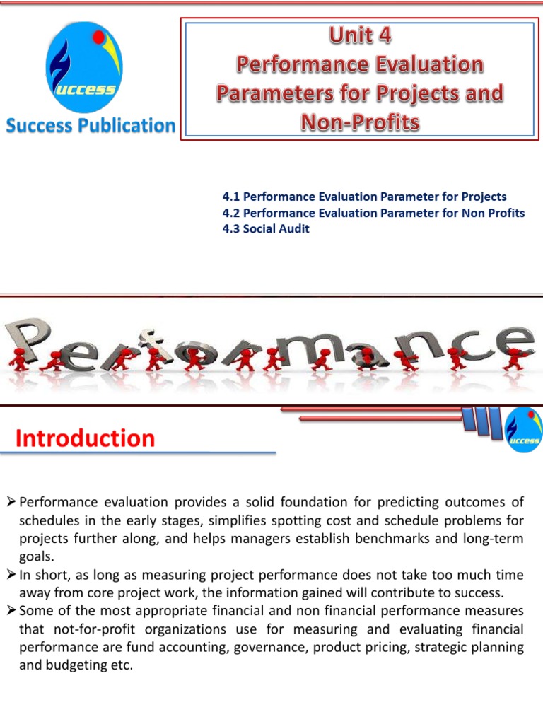 Performance Evaluation Parameters For Projects and Non-Profits | PDF ...