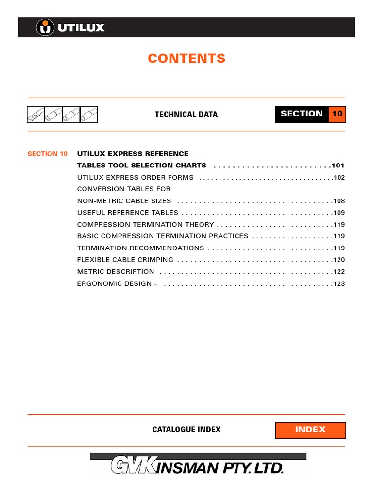 Utilux Catalogue Section 10 | PDF | Fax | Electrical Connector