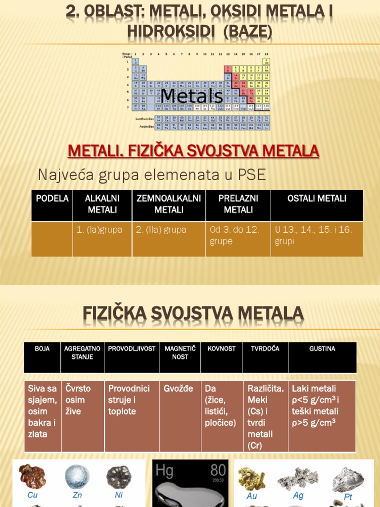 Metali Ogledni Cas | PDF