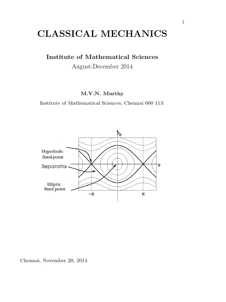 Classical Mechanics | PDF | Momentum | Lagrangian Mechanics