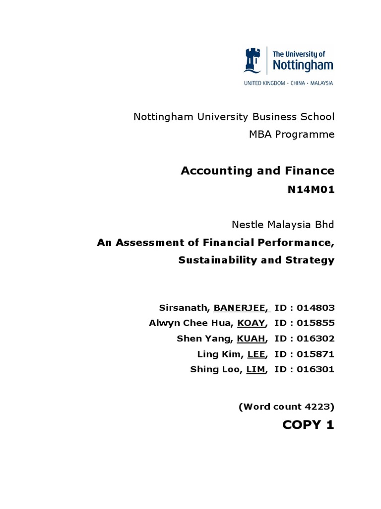 Nestle DL F&N | PDF | Corporate Governance | Governance