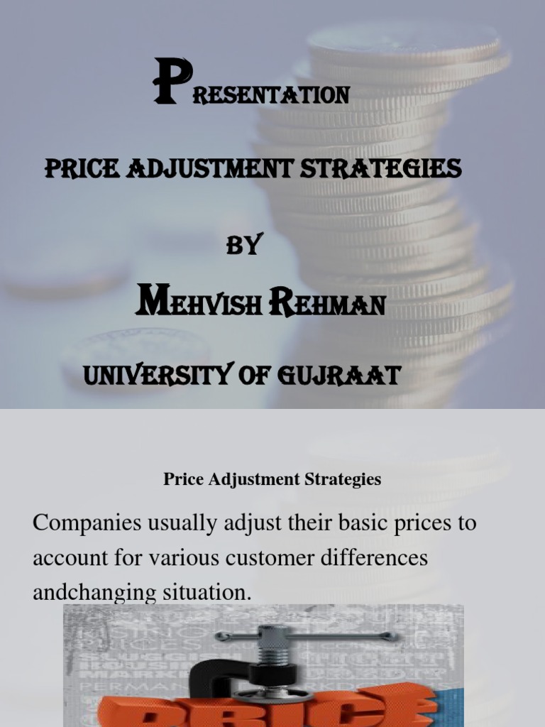 Price Adjustment Strategies Explained | PDF