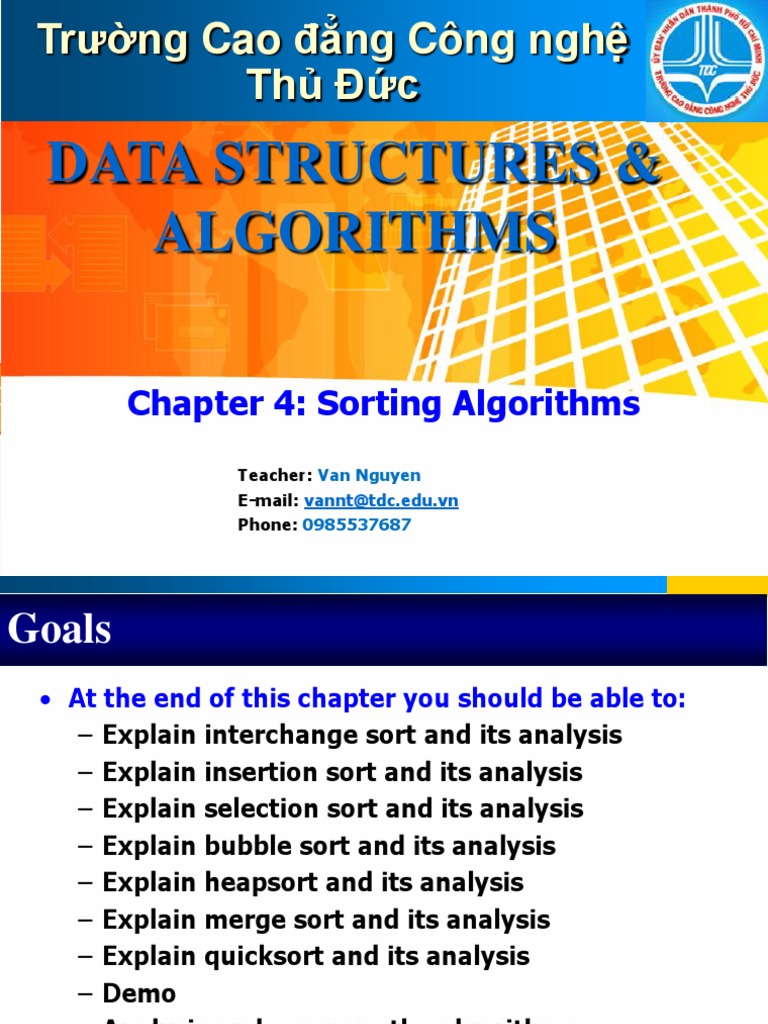 Chapter 4 - Sorting Algorithm | PDF | Algorithms And Data Structures | Computer Programming