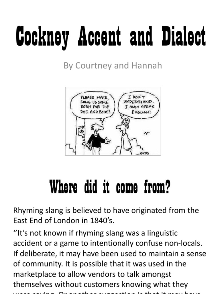 Cockney Accent and Dialect | PDF