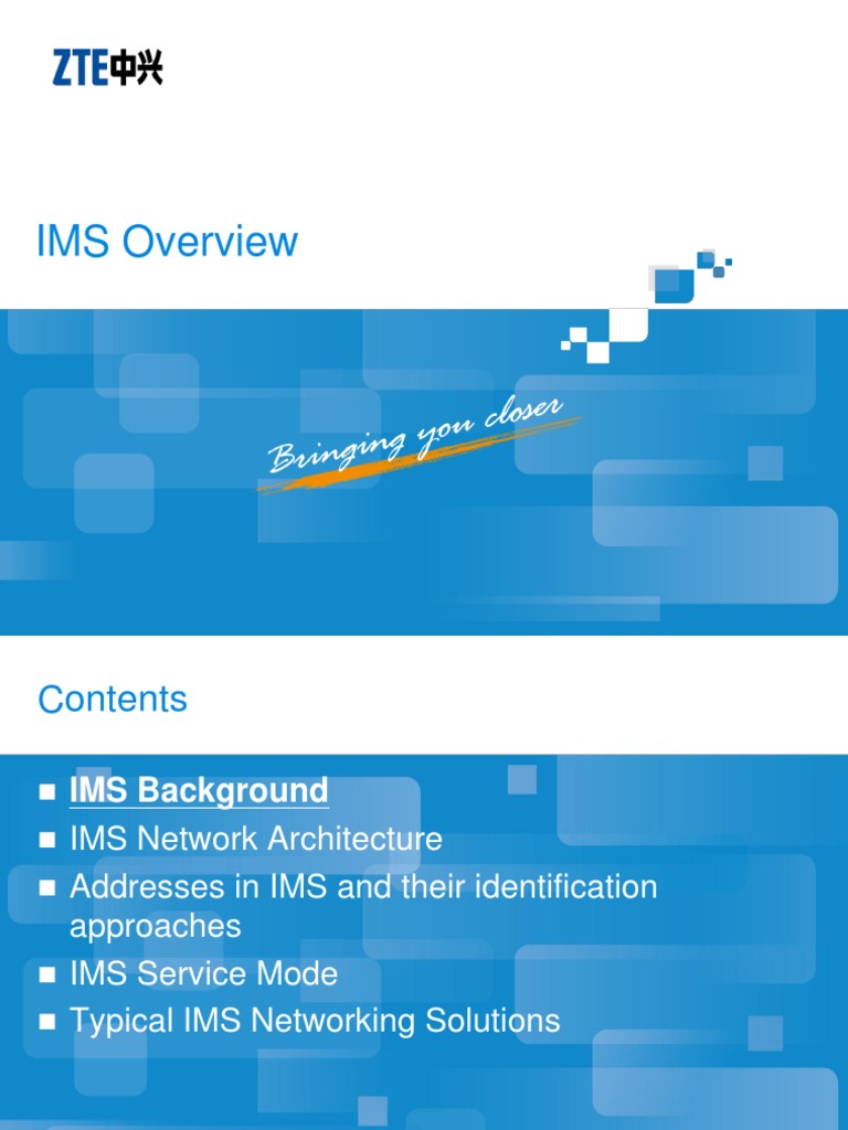 01 IMS Overview 34 | PDF | Ip Multimedia Subsystem | Session Initiation ...