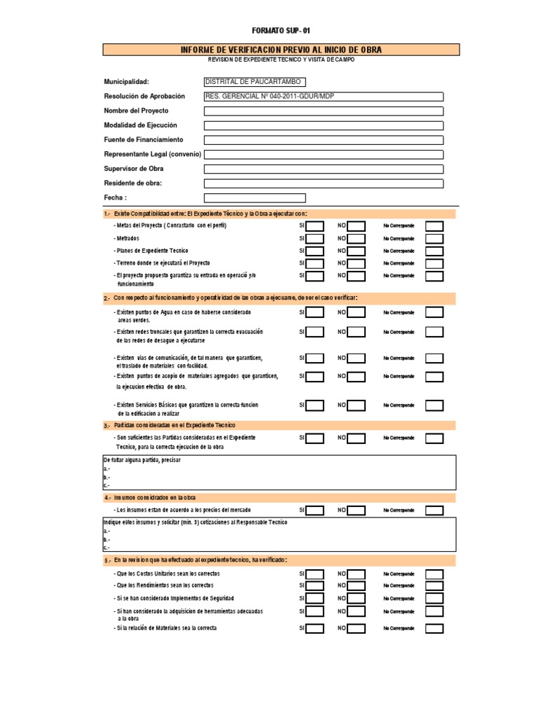 Formatos de Supervision | PDF | Presupuesto | Gobierno