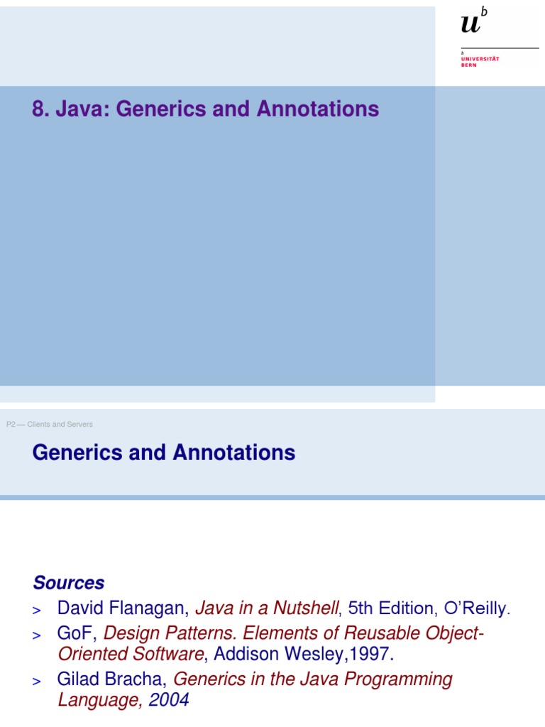 Java: Generics and Annotations | PDF | Computer Programming | Software ... Java: Generics and Annotations | PDF | Computer Programming | Software ...