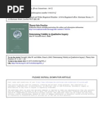 Creswell, Determining Validity in Qualitative Inquiry | PDF | Qualitative Research | Validity ...
