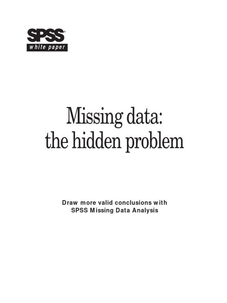 Solutions To Missing Data | PDF | Survey Methodology | Statistics