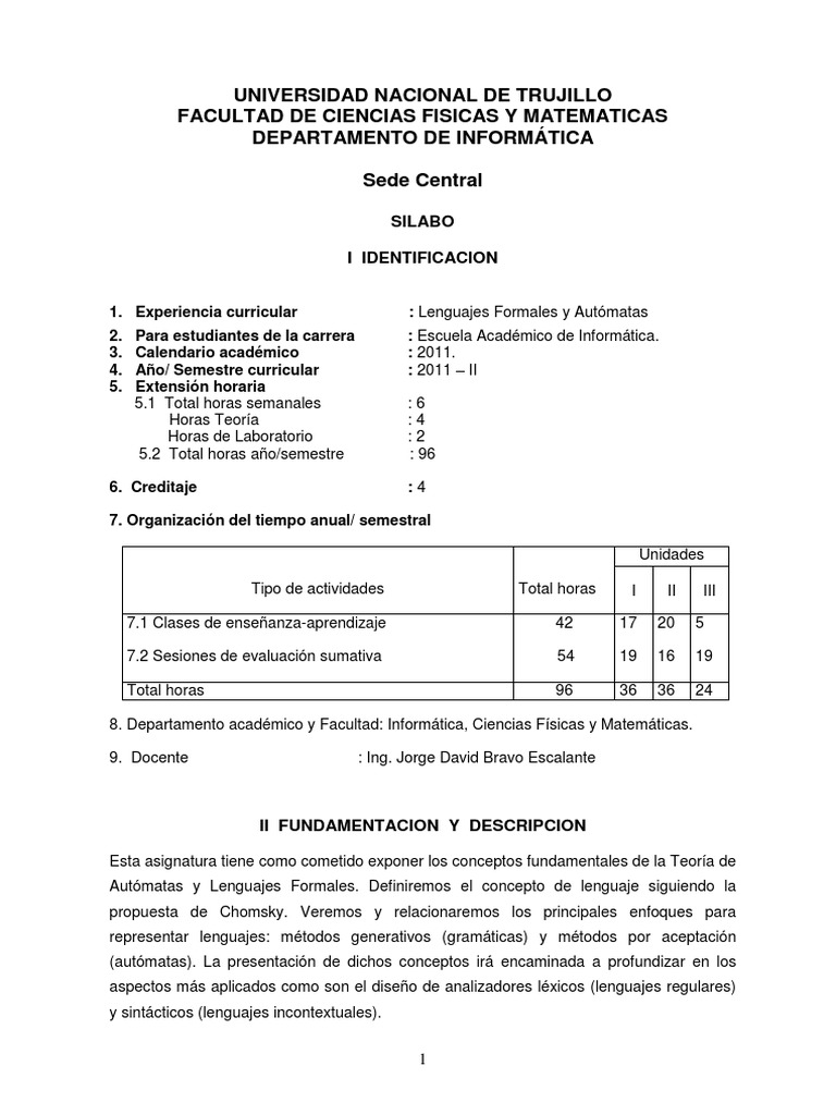 Lenguajes Formales | PDF | Compilador | Aprendizaje