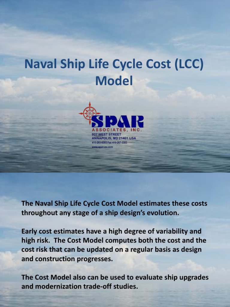 Presentation-Military Ship Life Cycle Cost (LCC) Model | Product ...