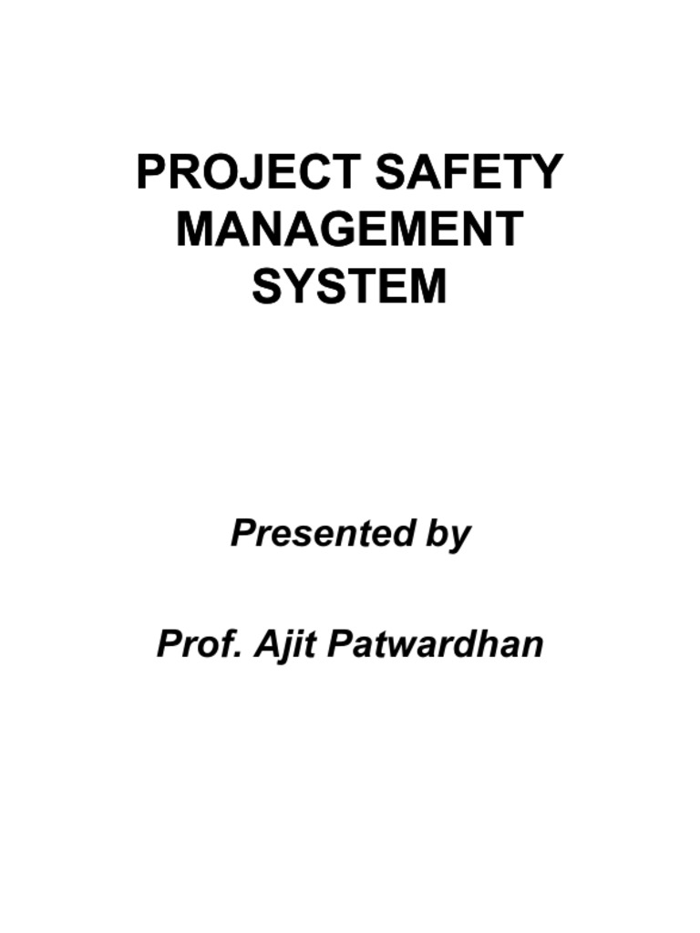 Project Safety Management System | PDF | Safety | Audit