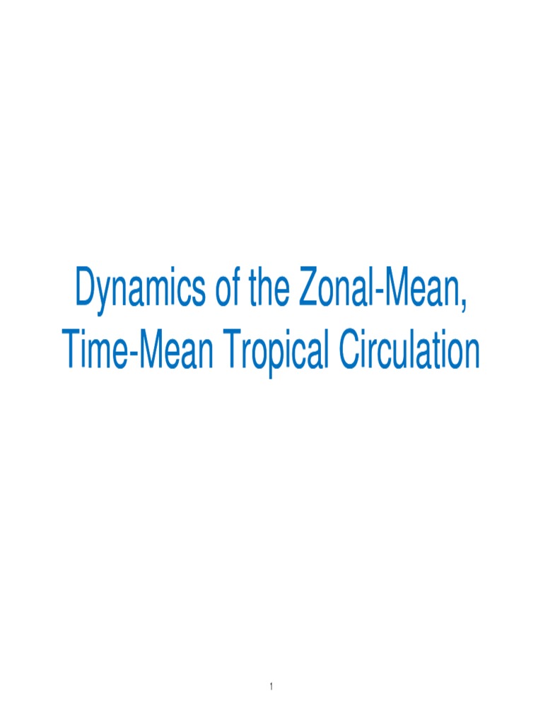 Lecture 8 of Tropical Meteorology | PDF | Atmospheric Circulation ...