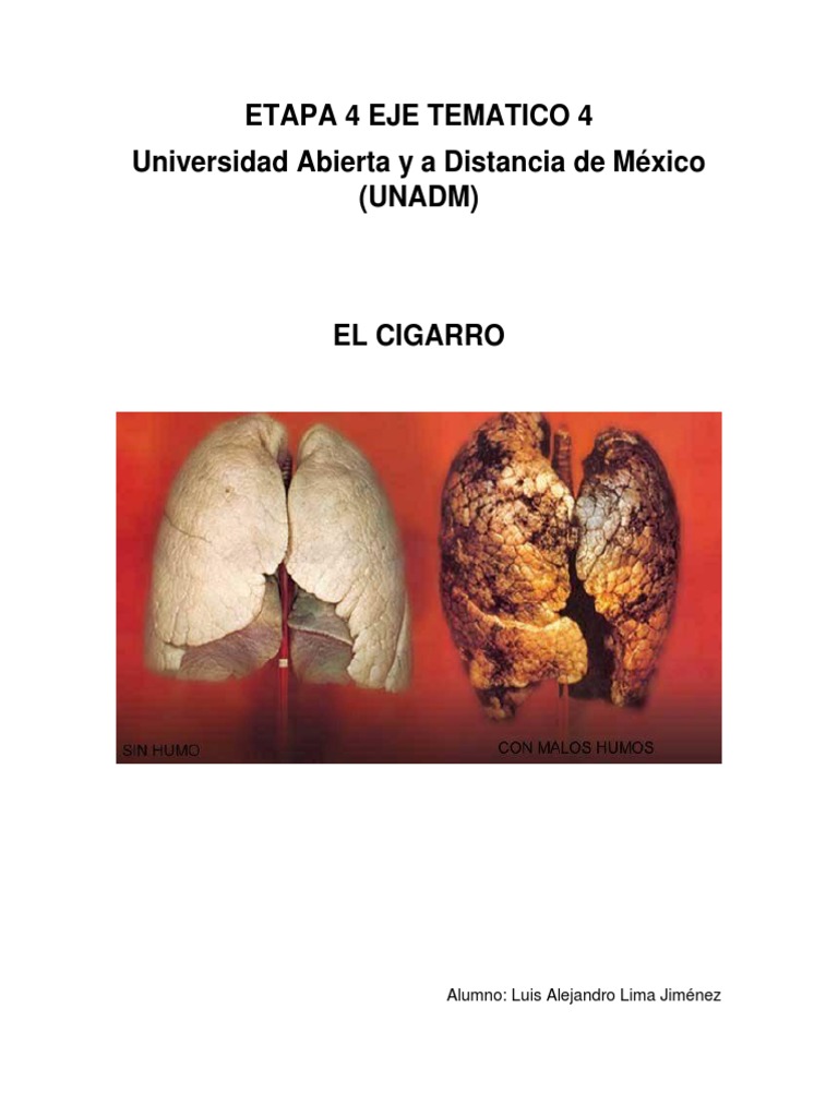 Eje 4 Actividad 1 Lectura Explorativa EL CIGARRO | Descargar gratis PDF ...