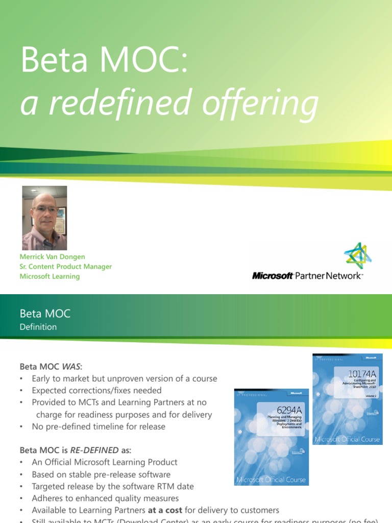 Microsoft MOC | PDF | Software Release Life Cycle | Software Testing