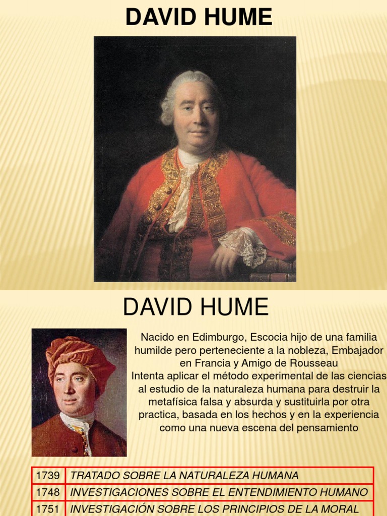 Presentación David Hume | PDF | David Hume | Existencia