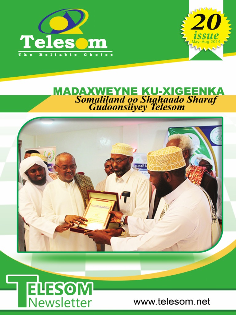 Telesom Magazine May - Aug 2014 | PDF | Business | Social Science