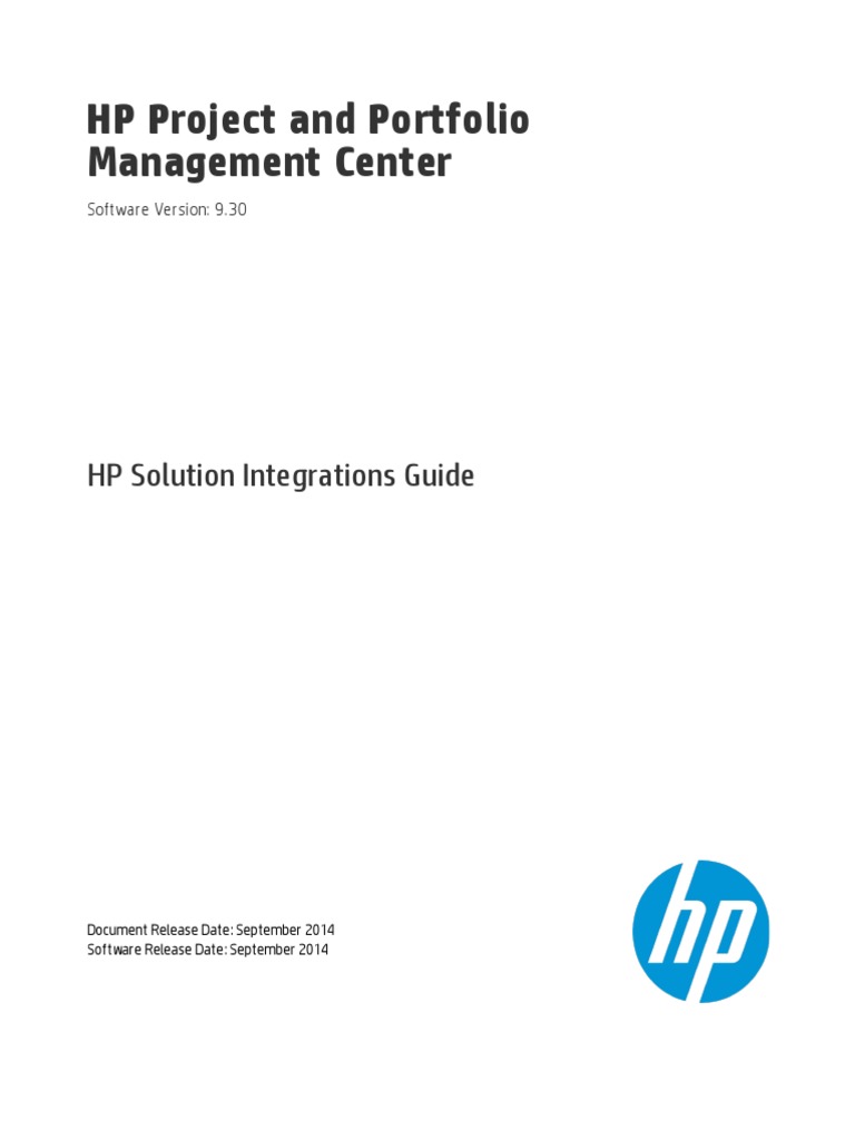 HP Man PPM9.30 HP SolutionIntegrations PDF | PDF | Itil | It Service ...