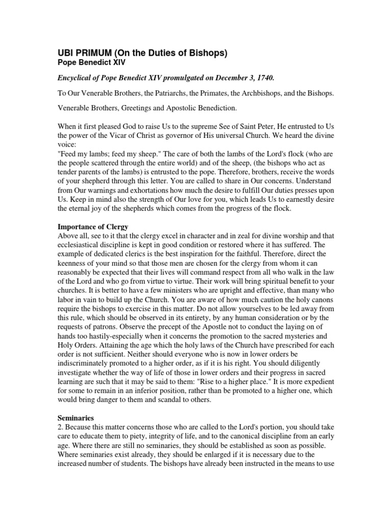 Bishops' Duties and Responsibilities | PDF | Anglicanism | Pope