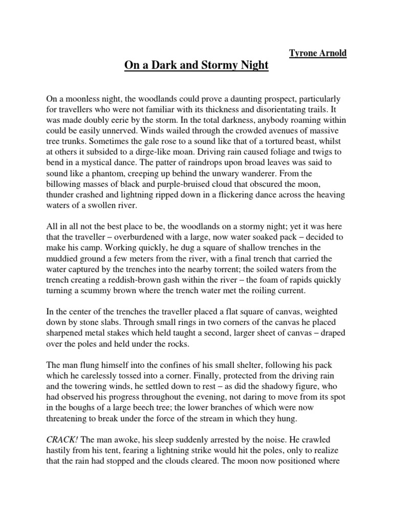 Stormy Night: A Tale of Despair | PDF | Meteorological Phenomena | Weather
