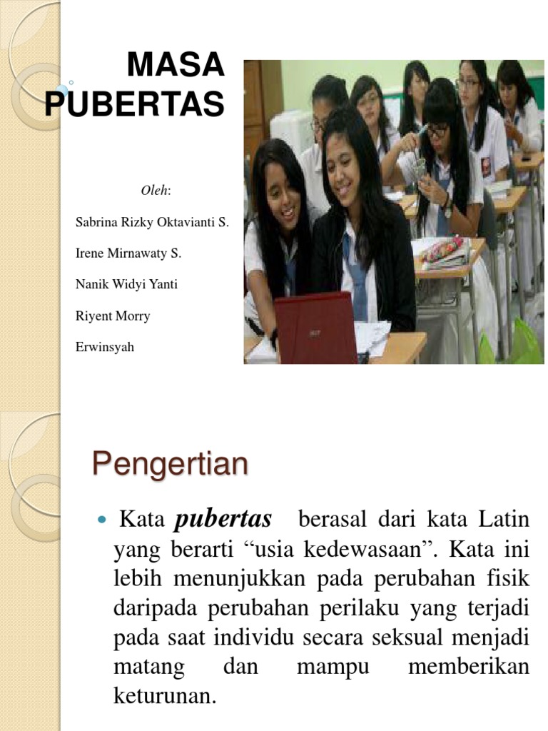 Masa Pubertas | PDF | Ilmu Sosial | Pengembangan Diri