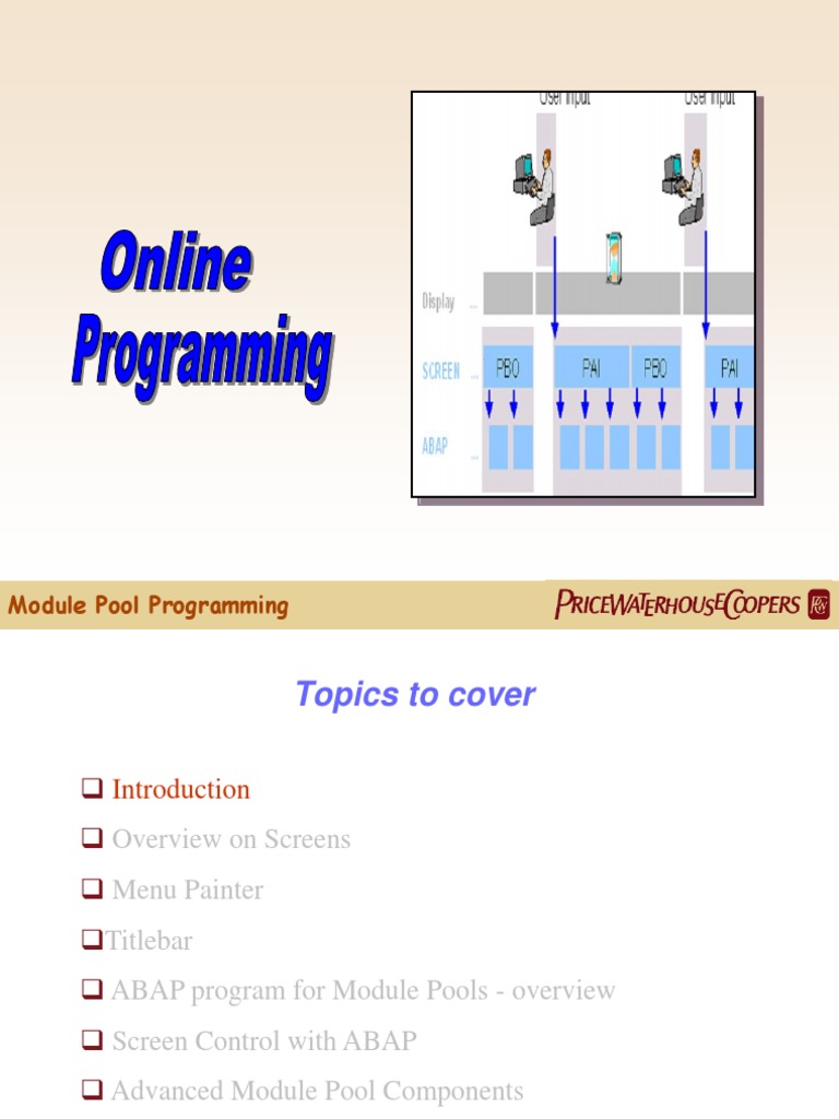 Module Pool Programming: A Comprehensive Guide to Creating Online Transactional Applications in ...