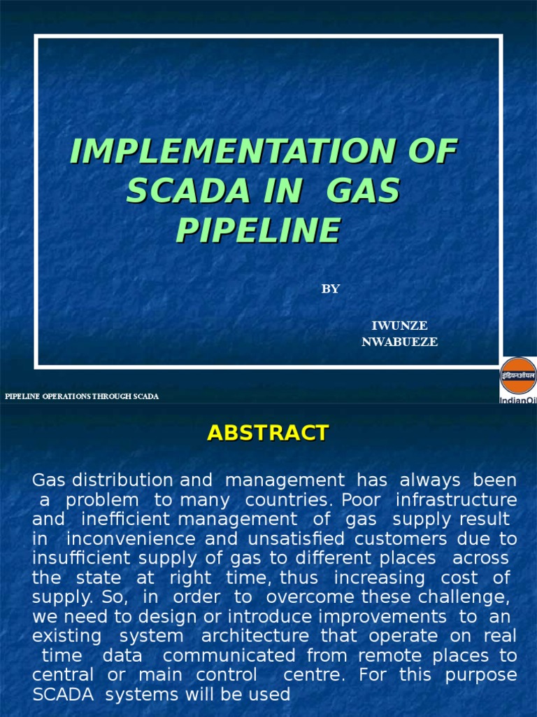 Implementation of Scada in Gas Pipeline | PDF | Scada | Pipeline Transport