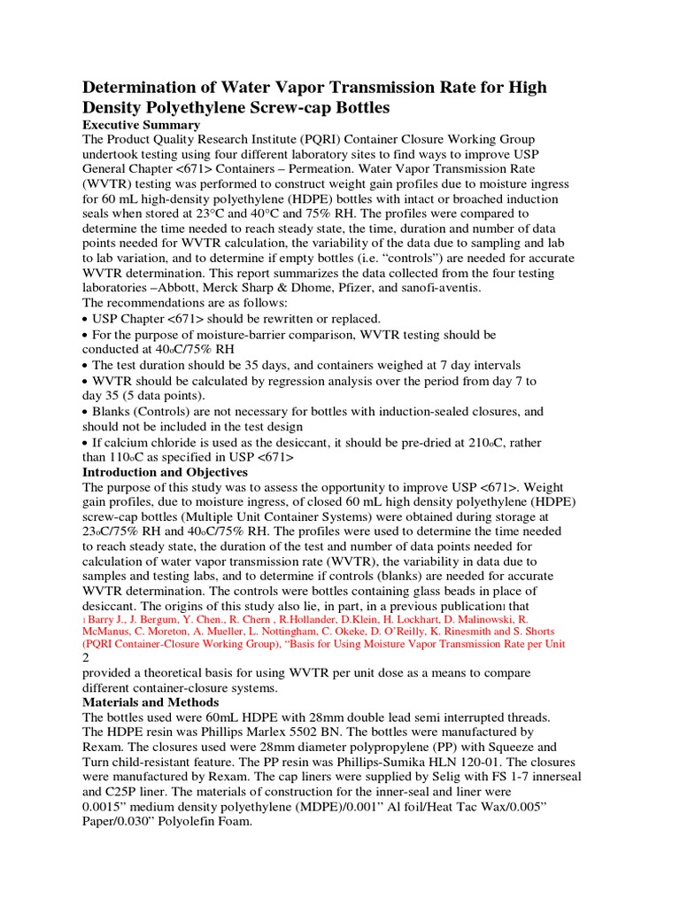 MVTR Process | PDF | Relative Humidity | Regression Analysis