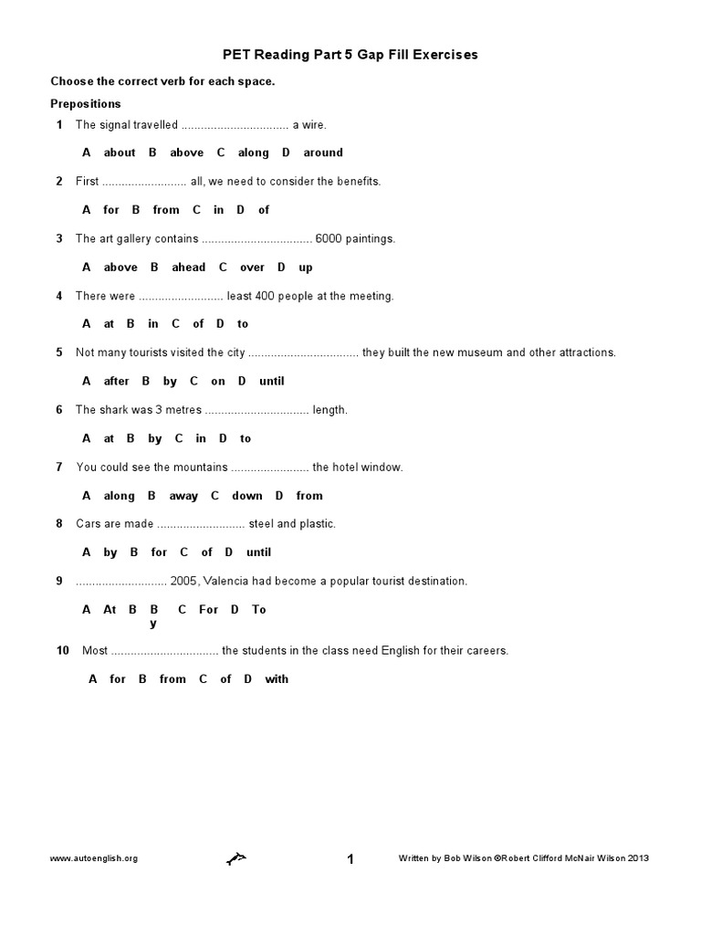 Pet Reading Part 5 | PDF