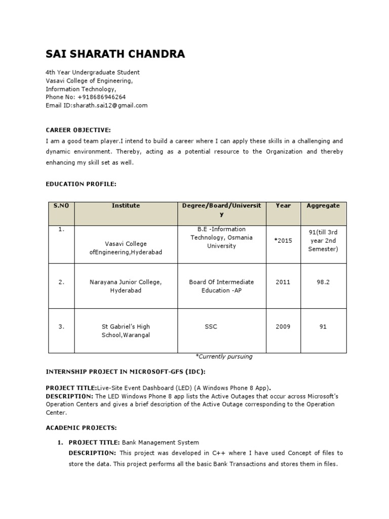 Sai Sharath Chandra Pdf Windows Phone Microsoft