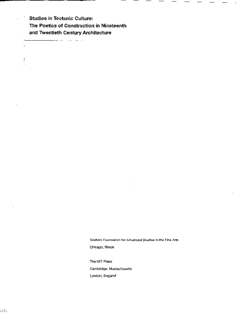Frampton Studies in Tectonic Culture 1995 P 1 12 Email PDF | PDF ...