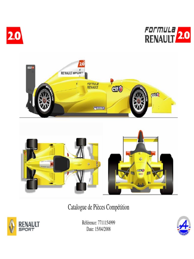 Catalogue Pièces Compétition Renault | PDF | Renault | Machine