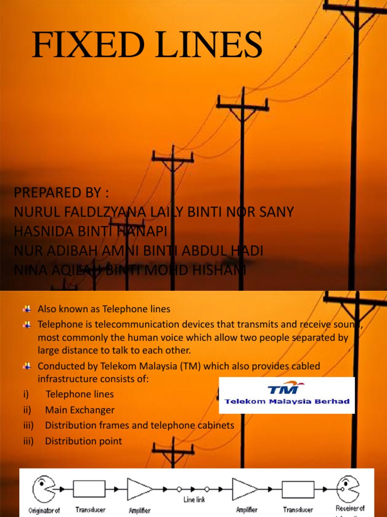 Fixed Lines | PDF | Equipment | Telecommunications