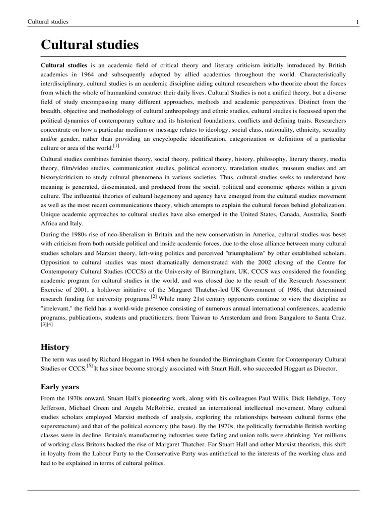 Cultural Studies | PDF | Cultural Studies | Consumerism