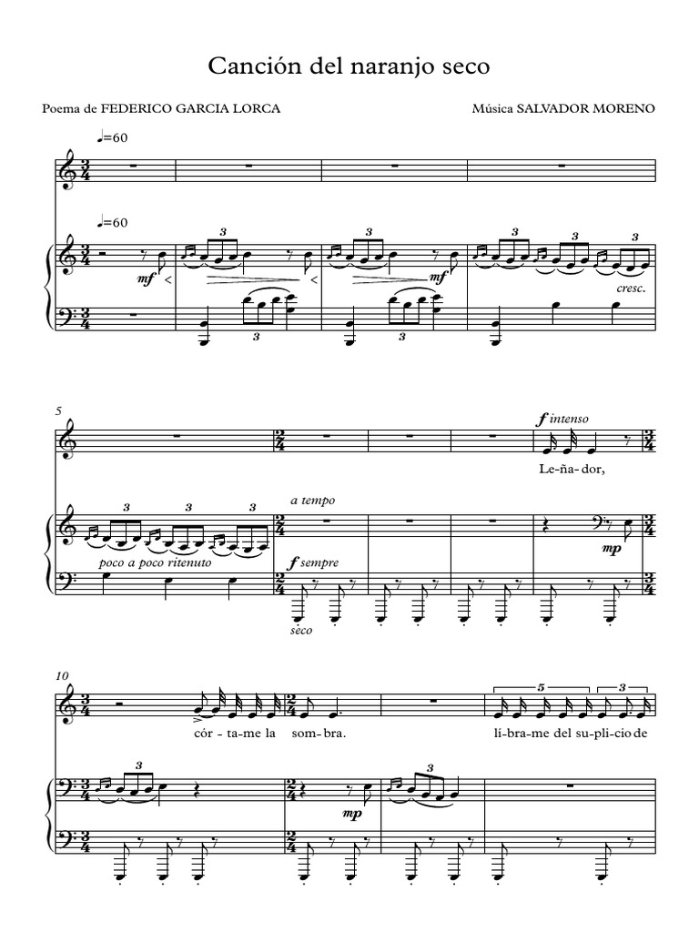 El Naranjo Seco - Partitura Completa C Mayor | PDF