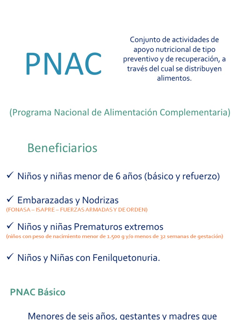 PNAC Resumen | Leche | El embarazo