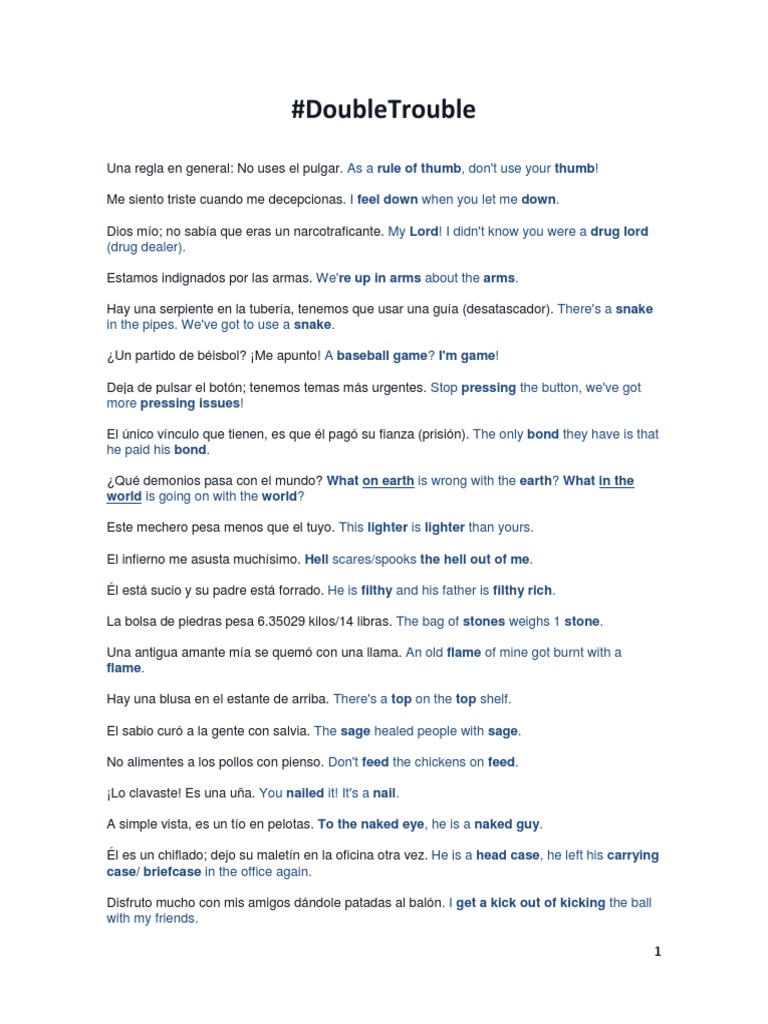 Double Trouble | PDF | Ocio | Naturaleza