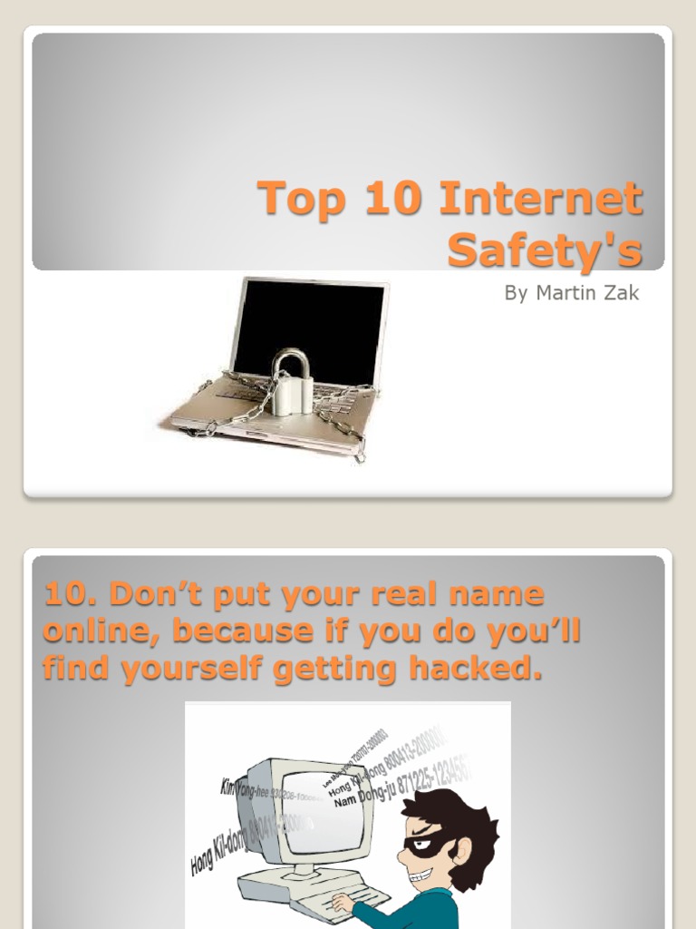 Top 10 Internet Safetys | PDF | Cyberspace | Cybercrime