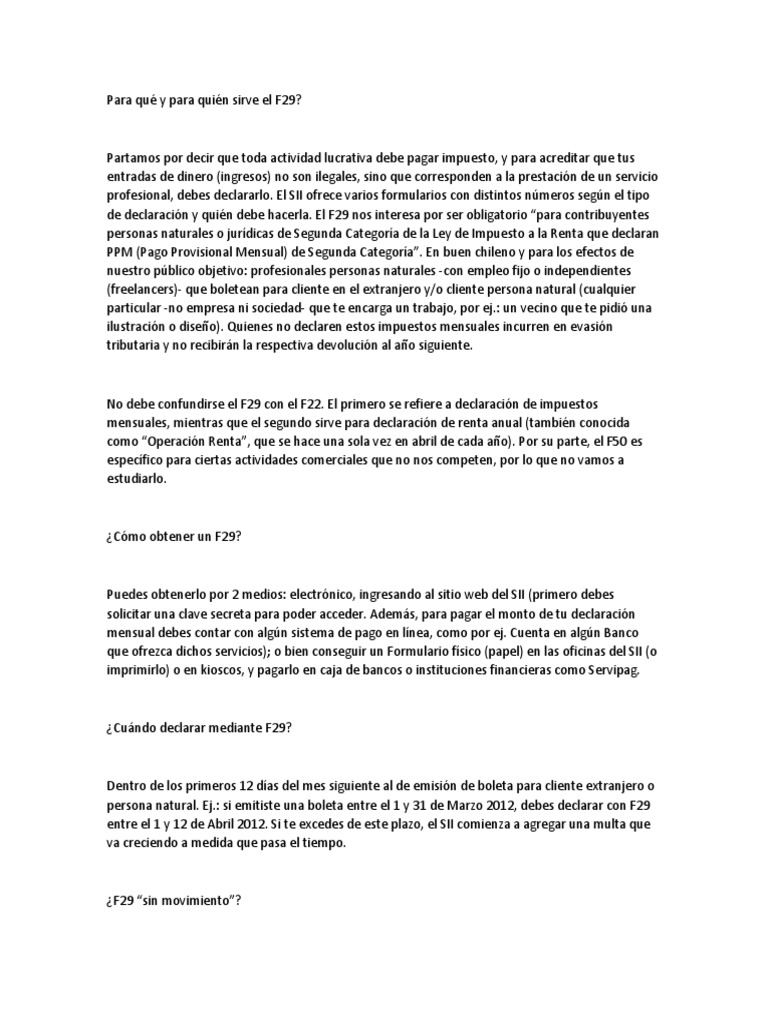 Formulario 29 29 | PDF | Impuesto al valor agregado | Impuestos