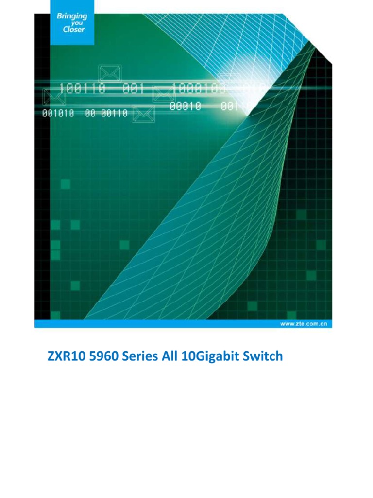 ZXR10 5960 Series All 10gigabit Switch Datasheet | PDF | Network Switch ...