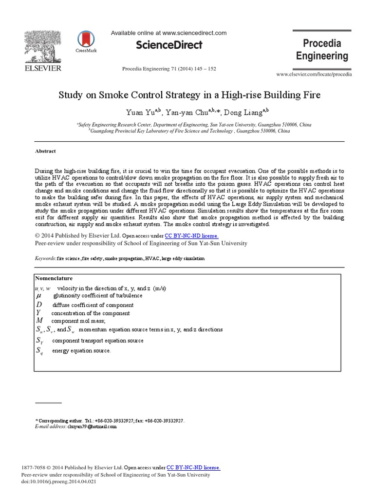 Smoke Control System in High Rise Building | PDF | Smoke | Hvac