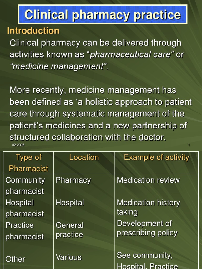 Differences in Pharmacy Practices | PDF | Pharmacy | Pharmacist